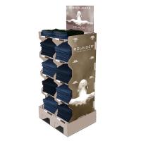 China Durable Apparel Cardboard Display Stands with Glossy/Matt Lamination - Custom Sizes & 1 Million Monthly Capacity for sale