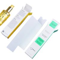 China Customized Eco Friendly Beauty Paper Box Skincare Cosmetic Packaging 30ml 50ml Gold Foil for sale