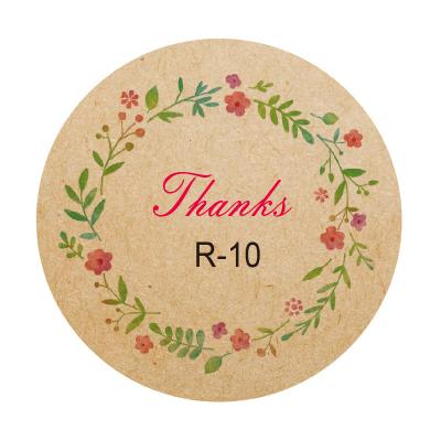 China Custom Round Kraft Paper Self-Adhesive Sticker Labels - 100% Recycled Materials with 3550+ Packaging Options for sale