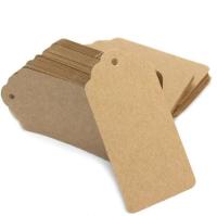 China Custom Brown Kraft Paper Clothing Hang Tags with Silk Printing - 70lb Paper Weight, 7-30 Day Production for sale
