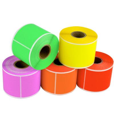 China Custom Thermal Paper Self-Adhesive Labels 1,000 pcs MOQ Heat Resistant Anti-Counterfeit Stickers for sale