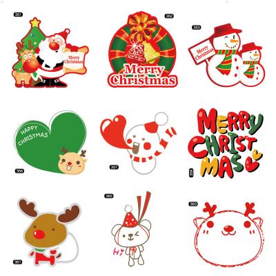 China Custom Christmas Theme Self-Adhesive Labels - 300+ DPI Printing with Multiple Material Options for sale