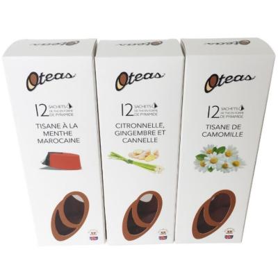 China Custom Tea Packaging Box with Matte Lamination | 1000pcs MOQ | SGS WCA Certified Recyclable Paper Box for sale