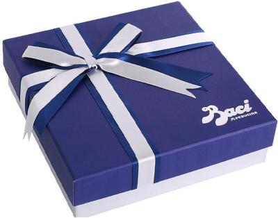China Custom Pantone Color Chocolate Packaging Box with Ribbon Bow - 600g-1600g Cardboard - 1000pcs MOQ for sale