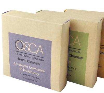 China Custom Kraft Paper Cosmetic Boxes 126-400gsm with CMYK/Pantone Printing for Soap & Beauty Products for sale