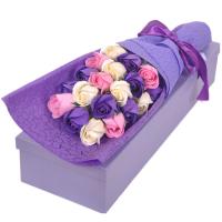 China Custom Collapsible Flower Gift Packaging Box with CMYK/Pantone Printing - 250-400gsm Material Options for sale