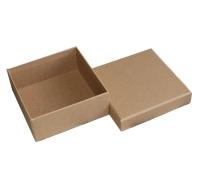 China 900gsm Gray Cardboard Kraft Paper Packaging Box 5x5x3.5cm Square Gift Box with Lid for sale