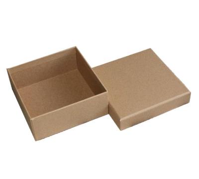 China 900gsm Gray Cardboard Kraft Paper Packaging Box 5x5x3.5cm Square Gift Box with Lid for sale