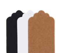 China Custom White Cardboard Gift Tags for Clothing Toys Personalized Card Printing 1000 PCS for sale