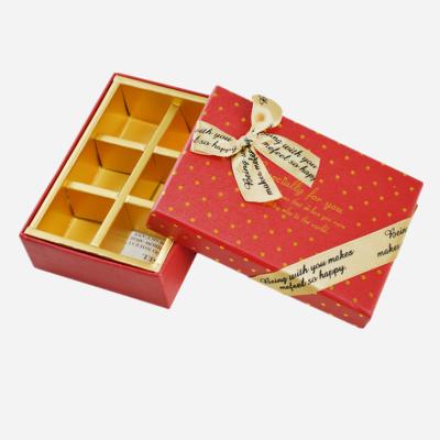 China Custom Rectangle Chocolate Packaging Box with UV Printing & Ribbon - 600g-1600g Card Board - 1000pcs MOQ for sale