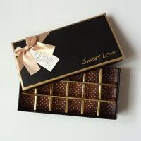 China Custom Cardboard Chocolate Packaging Box with Gold Stamping - 20-30 Day Production, Multiple Size Options for sale
