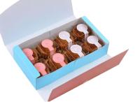 China Custom Food Christmas Packaging Boxes - White Card Paper with Ribbon, 190-250gsm Material, $0.25-$2.50 per Piece for sale