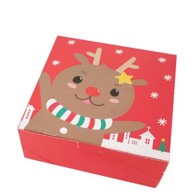 China Custom Printed Christmas Cardboard Boxes - Recycled Paper Folding Gift Packaging with 80-550 GSM Materials & Custom Sizes for sale