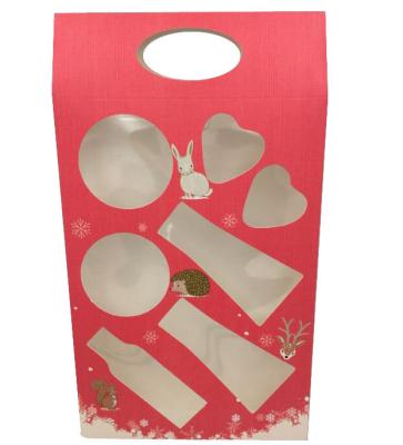 China Clear PVC Window Christmas Packaging Boxes - Custom Size Kraft Paper Box with 10-15 Day Production | Eco-Friendly for sale