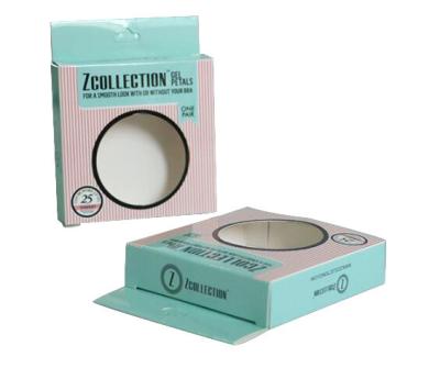China Custom Lightweight Panties Gift Box with Glossy Lamination - 5-Panel Hanger Design & Clear PVC Window for sale