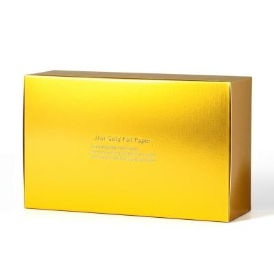 China Custom Hot Gold Foil Paper Packaging Box 1000 Pieces Durable Sturdy Food Grade for sale