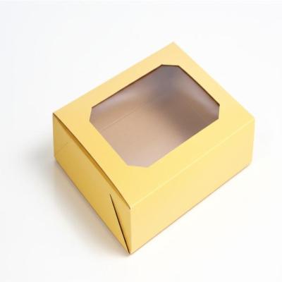 China Folding Structure Wrapping Package Box Featuring Clear PVC Window Material Food Safe Packaging for Retail and Gift Items for sale