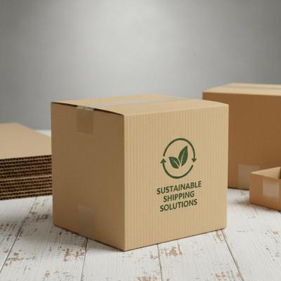 China Biodegradable Corrugated Paperboard Box 500ml 1000ml Custom Logo Eco Friendly Packaging for sale