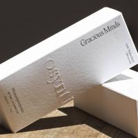 China Custom Full Color Embossed Cosmetic Box Eco Friendly White Cardboard Packaging for sale
