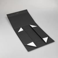 China Rigid Cardboard Book Shape Foldable Magnetic Box Packaging with Ribbon for Luxury Gift Products for sale