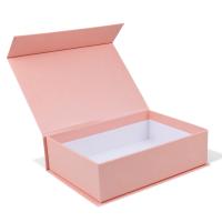 China Rigid Cardboard Book Shape Foldable Magnetic Box Packaging with Ribbon for Luxury Gift Products for sale