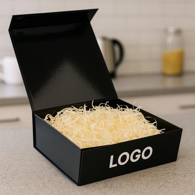 China Magnetic Closure Gift Box Foldable Custom Logo Insert Rigid Art Paper Board Jewelry Packaging Hot Stamping Gold Foil for sale