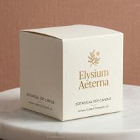 China Recyclable Sustainable Folding Paper Box For Custom Skincare Cosmetic Packaging Textured Paper Box for sale
