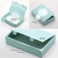 China Holographic Laser Film Printed Cosmetic Packaging Box For Eyeshadow Palette for sale