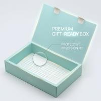 China Luxury Gold Foil Stamped Rigid Cardboard Cosmetic Gift Packaging Box With Magnetic Lid for sale