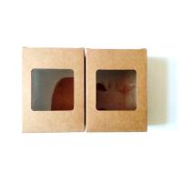 China 126gsm Kraft Paper Cosmetic Packaging Box with PVC Window - UV Printed Custom Boxes in Multiple Sizes for sale