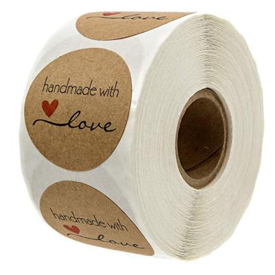 China Custom Silk Screen Printing Kraft Paper Self-Adhesive Labels - 1000 PCS MOQ, 3-7 Day Production for sale