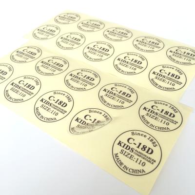 China Hot Foil Stamping Clear Vinyl Self-Adhesive Labels - Custom Size 1000pcs Minimum with 3-7 Day Production for sale