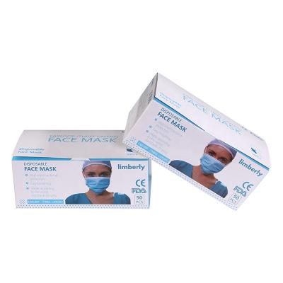 China Biodegradable 350gsm Ivory Board Custom Face Mask Packaging Box Wholesale for sale