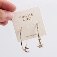 China Custom Thick Paper Jewelry Display Cards 1000pcs MOQ Eco Friendly Printing for sale
