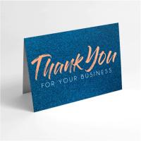 China Custom 350gsm Ivory Board Paper Card Printing for Thank You Gift Cards Eco Friendly for sale