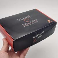 China Custom 300g 350g Food Grade White Cardboard Sushi Packaging Box with PE Lamination - 15-25 Day Production for sale