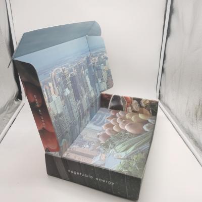 China E Flute Corrugated Display Box with UV Printing for Vegetables and Fruits - Custom Sizes, 1000pcs MOQ, 7-Day Lead Time for sale