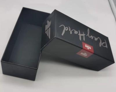 China UV Coated 1200G Grey Cardboard Gift Box With Lid And Bottom for sale