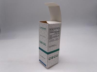 China Custom White Cardboard CBD Oil Packaging Box - 1000pcs MOQ with 2-5 Day Sample Lead Time for sale