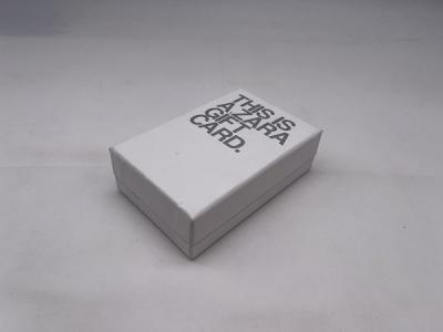 China Recycled Gray Cardboard Hot Stamping Jewelry Packaging Box Custom Size 1200g for sale