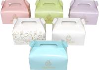 China Custom Printing Paper Birthday Cake Box With Handle Cookies Box for sale