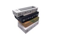 China Custom Sushi Packaging Box 300-400gsm White Cardboard with PVC Window and Spot UV Finishing for sale