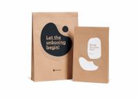 China Custom Biodegradable 180g Brown Kraft Paper Envelope Bag with Sticker - 500pcs MOQ, 7-Day Production for sale