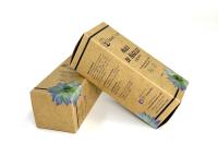 China Custom Biodegradable Kraft Cosmetic Paper Box 300gsm CMYK for Skincare Packaging for sale