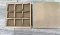 China Eco-Friendly Brown Kraft Chocolate Packaging Box with Dividers - 1000pcs MOQ, 7-10 Day Delivery for sale