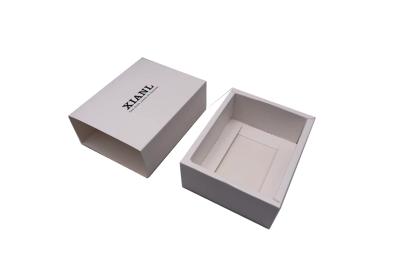 China Custom White Cardboard Drawer Cosmetic Boxes 300-350GSM for Mask Packaging with ISO9001 Certification for sale