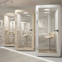 China K105 Portable Soundproof Phone Booth 105x100x233cm with 30-35dB Noise Reduction and Steel Structure for sale