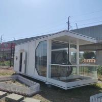 China Custom Modular Capsule Home Prefabricated Eco Mobile House with 2000 Units Annual Capacity and Steel Frame Structure for sale