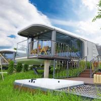 China Prefabricated Steel Structure Space Capsule Container House - 2000 Units/Year Capacity, Customizable Outdoor Modules for sale