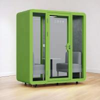 China K212 Two Person Soundproof Phone Booth 200x120x233cm with 30-35dB Noise Reduction for Office for sale